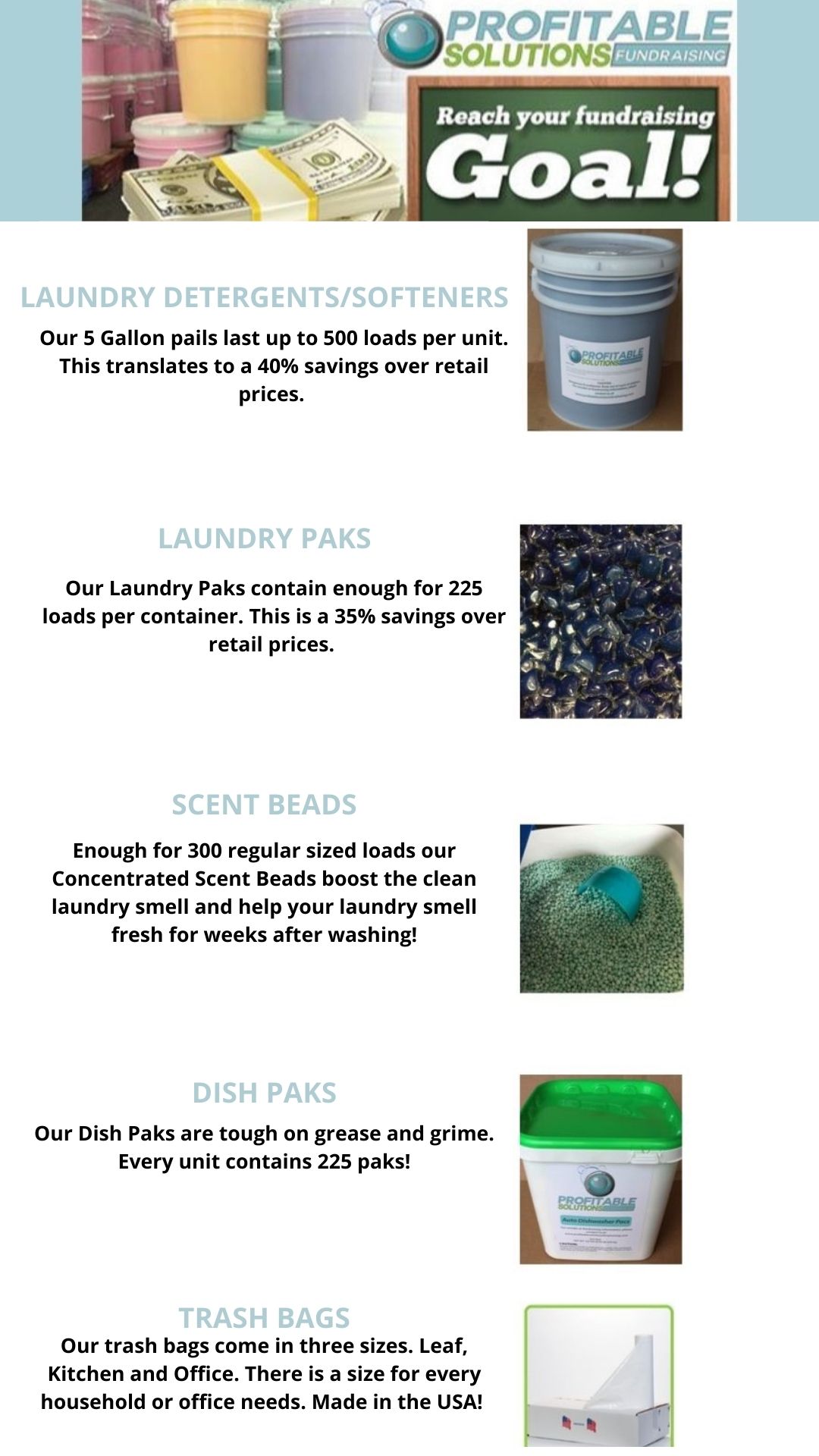 Fundraiser information